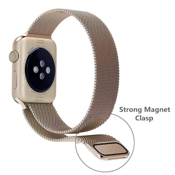 Accessories | 38mm Retro Gold Magnetic Apple Watch Steel Band | Poshmark